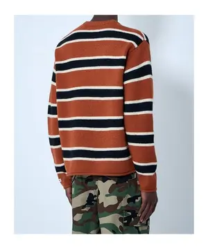 StÜssy Striped Wool-blend Sweater