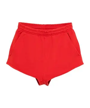 ENTIRE STUDIOS Elastic Waist Shorts - Red