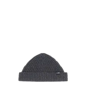MAISON MARGIELA Ribbed-knit Beanie Hat - Dark Gray