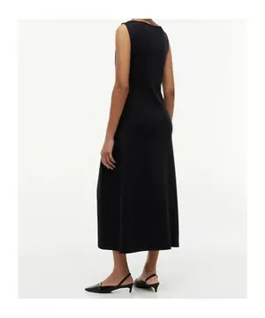 Tommy Hilfiger Sleeveless Boat Neck Dress With Knotted Waist