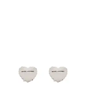 Marc Jacobs Heart Balloon Stud Earrings - Pale-silver