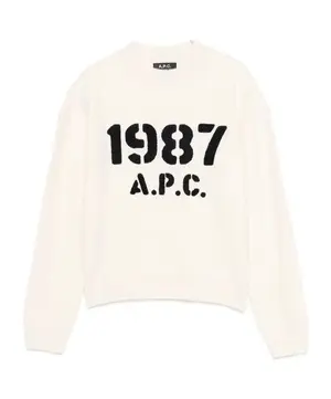 A.p.c. Long-sleeved Sweater - Ecru