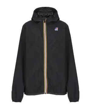 K-WAY Hooded Jacket - Black