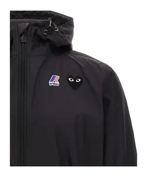 Play Comme Des Garcon Comme Des Garçons Play X K-way Co-branded Hooded Casual Jacket