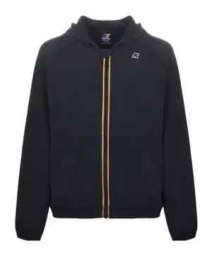 K-WAY Hooded Zip Jacket - Black