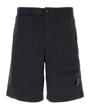 C.P. COMPANY Cargo Bermuda Shorts - Black
