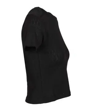 ROTATE BY BIRGER CHRISTENSEN Pointelle Fitted Top