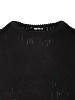 ROTATE BY BIRGER CHRISTENSEN Pointelle Fitted Top
