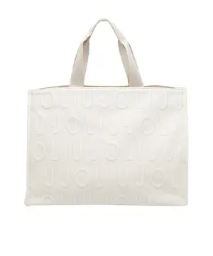 Liu Jo Medium Knit Tote Bag - White