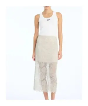 ROTATE BY BIRGER CHRISTENSEN Rtruffle Hem Crewneck Tank Top