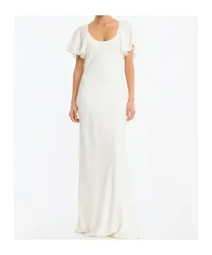 ROTATE BY BIRGER CHRISTENSEN Ruffled Long Maxi Dress