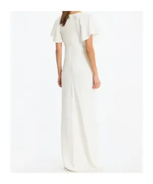 ROTATE BY BIRGER CHRISTENSEN Ruffled Long Maxi Dress
