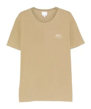 A.p.c. Rue Madame Logo-print T-shirt - Nude