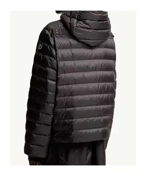 Moncler Rick Owens Ziplock Hooded Short Down Jacket
