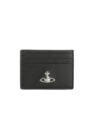 VIVIENNE WESTWOOD Flat Card Holder - Black