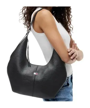 Tommy Hilfiger Flag Plaque Slouch Hobo Bag