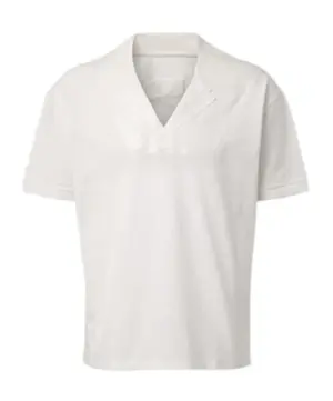 MAISON MARGIELA Cotton Piqué Polo Shirt - White