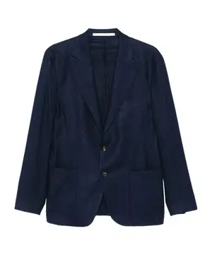Eleventy Blazer Front-button Jacket - Black