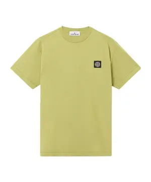 Stone Island Short Sleeve T-shirt In Cotton Jersey - Fern