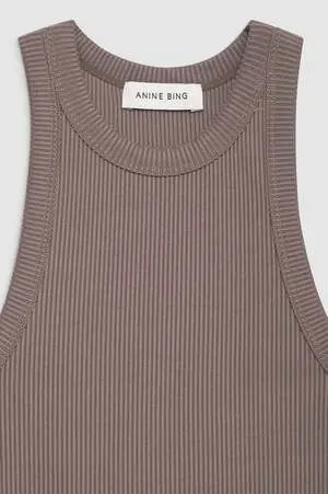 ANINE BING Eva Knitted Racerback Tank Top