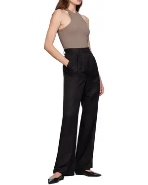 ANINE BING Eva Knitted Racerback Tank Top