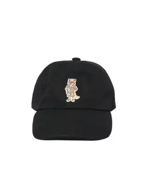 Maison Kitsuné Fox Baseball Cap - Black