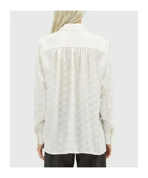 MSGM Devoré-effect Long-sleeve Shirt
