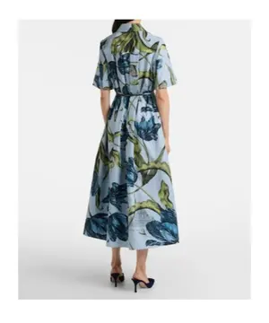 Erdem Floral Cotton Midi Dress