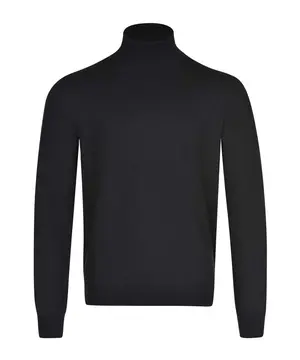 Tagliatore Long Sleeved Turtleneck Jumper - Black