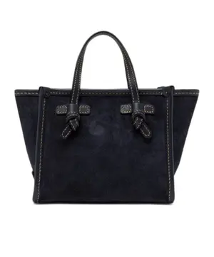 GIANNI CHIARINI Firenze Miss Marcella Suede Leather Handheld Crossbody Bag