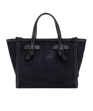 GIANNI CHIARINI Firenze Miss Marcella Suede Leather Handheld Crossbody Bag