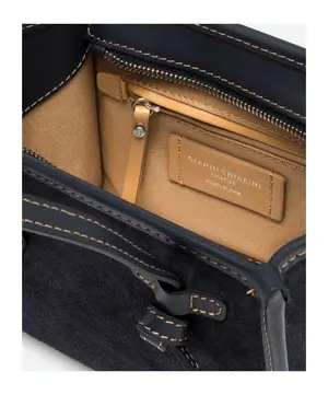 GIANNI CHIARINI Firenze Miss Marcella Suede Leather Handheld Crossbody Bag