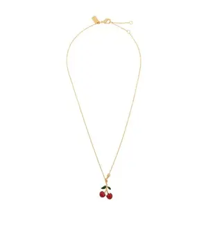 COACH Cherry Pendant Chained Necklace - Yellow