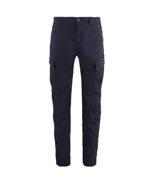 C.P. COMPANY Lens-detailed Tapered-leg Cargo Pants - Black