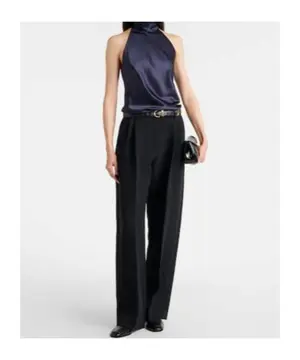Ralph Lauren Chilton Silk-blend Charmeuse Top