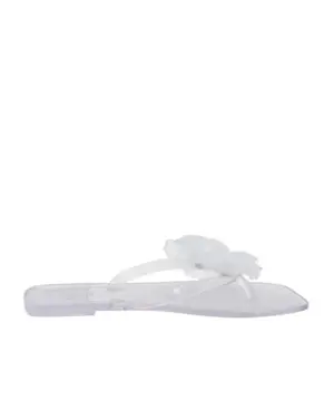 Coperni Flower Flat Sandals - Clear