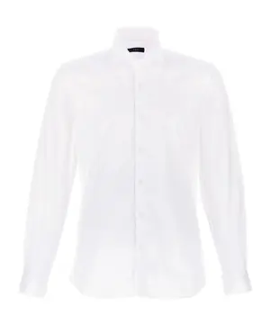 FAY Stretch Cotton Shirt - White