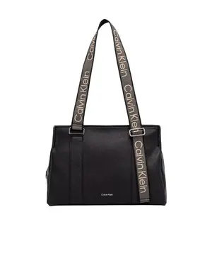 Calvin Klein Zippered Shoulder Bag - Black