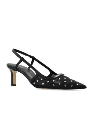 Michael Kors Alora Embellished Mesh Slingback Pumps