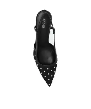 Michael Kors Alora Embellished Mesh Slingback Pumps