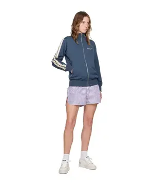 Palm Angels Stand-neck Long-sleeved Casual Jacket