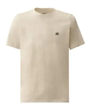 C.P. COMPANY C.P. Company Logo-Detail Crewneck T-Shirt White Gauze