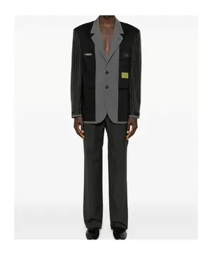 MAISON MARGIELA Pinstripe Panelled Blazer