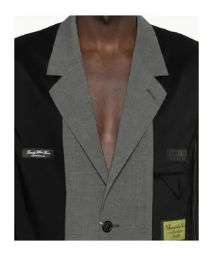 MAISON MARGIELA Pinstripe Panelled Blazer