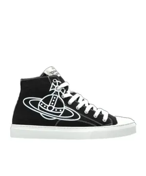 VIVIENNE WESTWOOD Orb Printed Lace-up Sneakers - Black