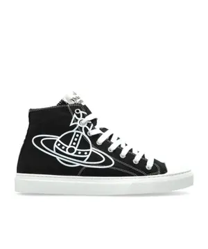 VIVIENNE WESTWOOD Orb Printed Lace-up Sneakers - Black