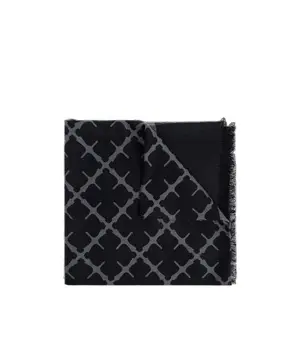 BY MALENE BIRGER Cornelis Fringed Edge Scarf - Black