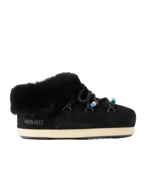 Moon Boot Round-toe Ankle Boots - Black