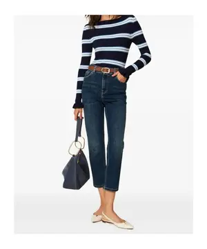 TWINSET Cropped Slim Fit Jeans