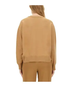 Fabiana Filippi Embellished V-neck Knitted Jumper